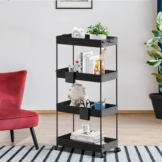 multifunctionele trolley met wieltjes voor keuken, kantoor, badkamer ...
