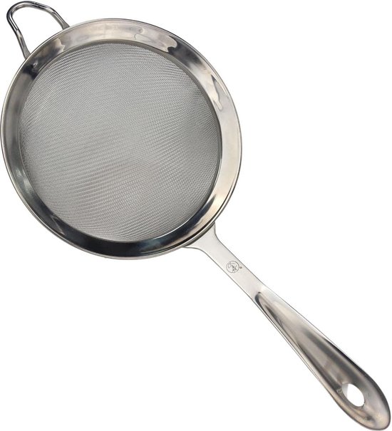 Middelgrote Zeef Met Fijne Mazen. Fijnmazige Zeef van 15 cm om toe te ...