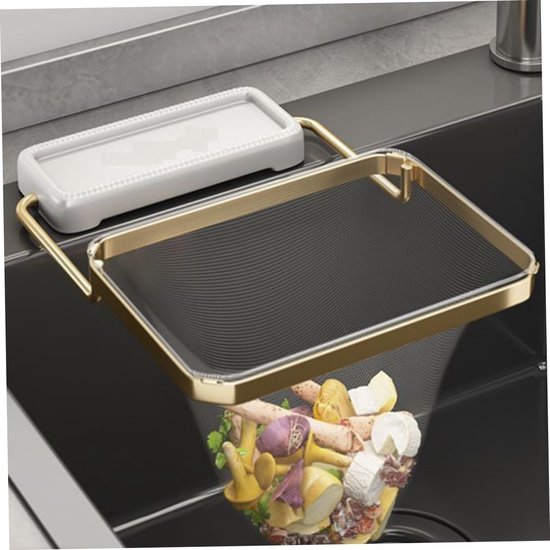 Gootsteen organizer - Gootsteen afval netje(Wit) - Gootsteenontstopper ...