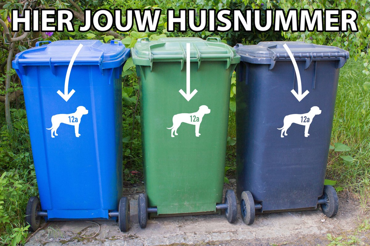 Container sticker - klikostickers - kliko sticker voordeelset - 3 stuks ...