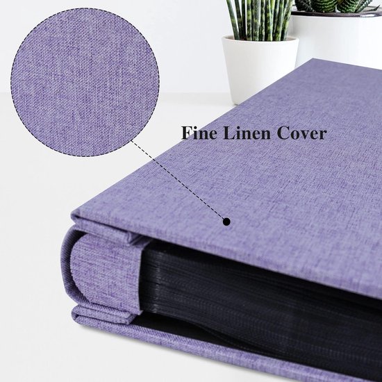 Traditioneel fotoalbum, 10 x 15 cm, foto's, 600 hoezen, linnen omslag ...