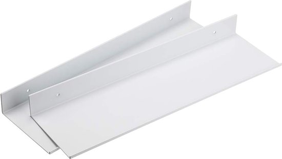 Set van 2 zwevende wandplanken Aluminiumlegering Wandplank ...