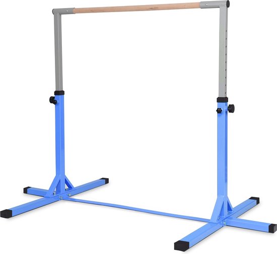 Coast Gymnastiek Rekstok in Hoogte Verstelbaar - 91-150cm - Blauw | bol