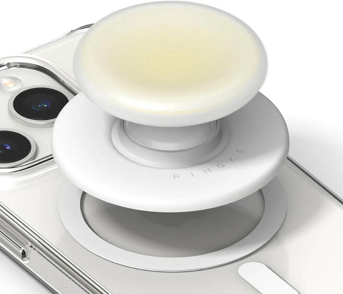 Ringke Tok MagSafe Popsocket Telefoon Greep en Standaard Geel | bol