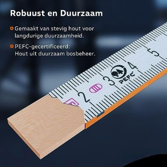 Vouwmeter - Vouwmeter 2 Meter - Oranje | bol