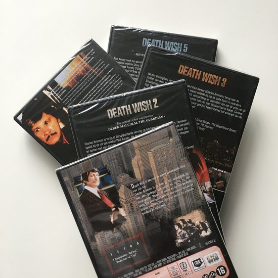 Dvd Set DEATH WISH 1 t/m 5 *Compleet* Charles Bronson 5 Disc Dvd Set (Dvd), Charles... | bol