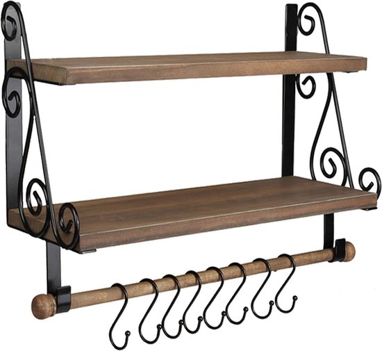 Wandplank Zwevende Planken Wandmontage Hangplanken, Hout Wandrek ...