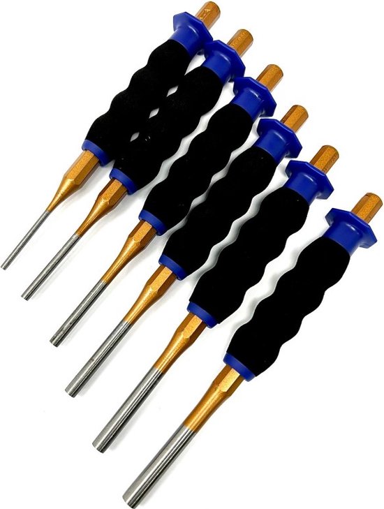 Drijverset - 6 delig - Doorslagpennen - Drevel set - Pons set - ASTA | bol