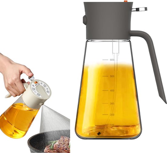 Oliespuitfles, oliespray voor koken, oliefles van glas, oliesproeier ...