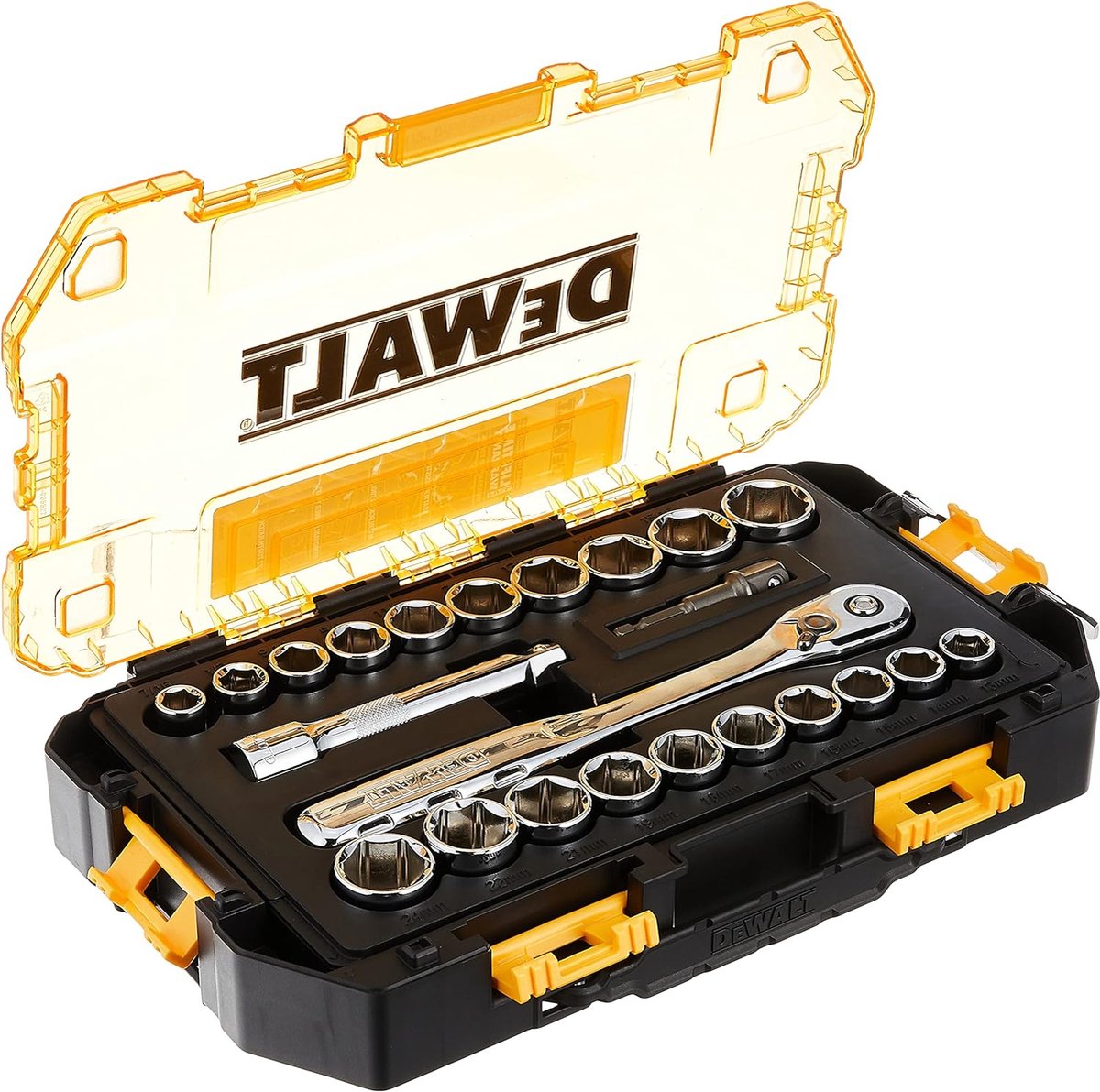 robuuste dopsleutelset, 23-delig, 1/2-inch vierkante aandrijving | bol.com