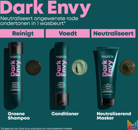 Matrix Dark Envy Mask – Neutraliserend haarmasker voor bruin haar met ...