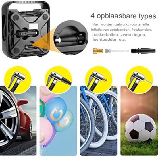 Autobanden Pomp - Autobanden Compressor - Bandenpomp - Draagbare Auto ...