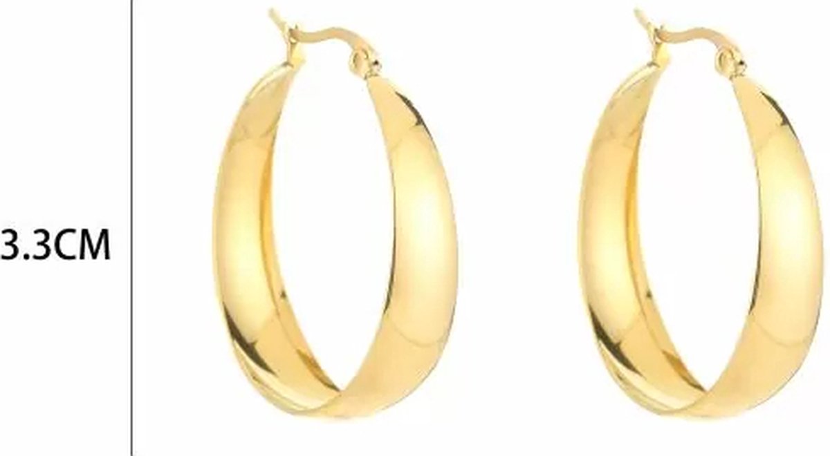 Bijoutheek Oorringen Plain Hoop Goud | bol.