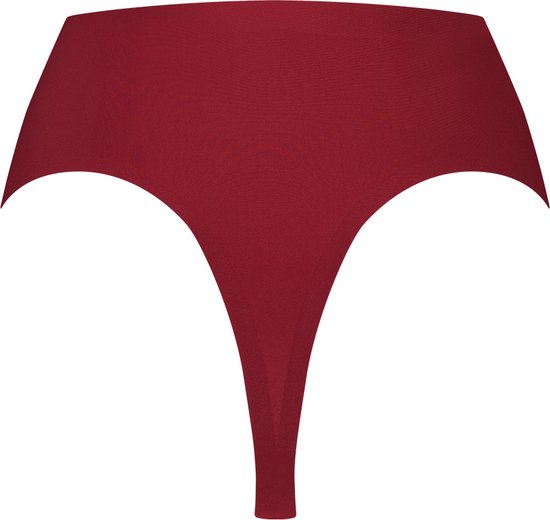 Basics string high waist beet red voor Dames | Maat XL | bol