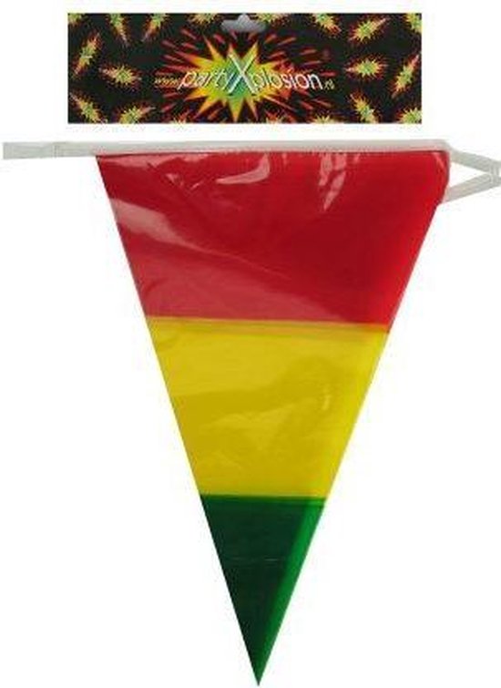 Vlaggenlijn rood/geel/groen 10m | bol