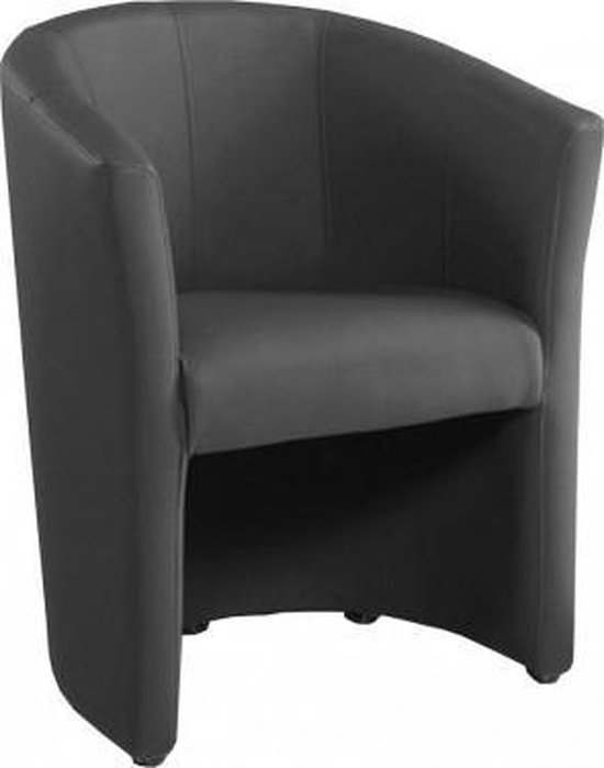 Moderne zetel kunstleder donkergrijs | bol.com