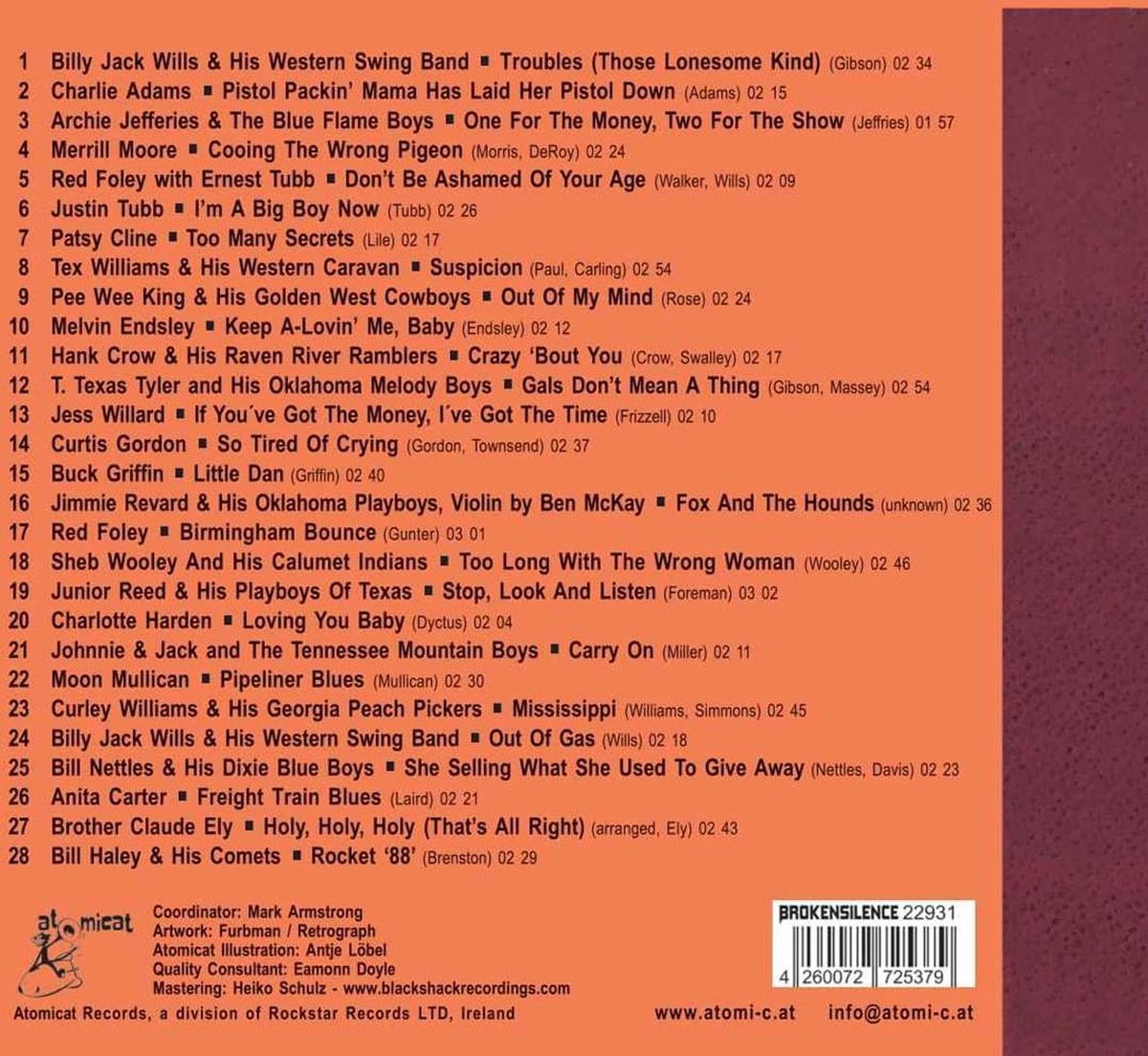 Hillbilly Boogie and Jive: So Tired of Crying, various artists | CD ...