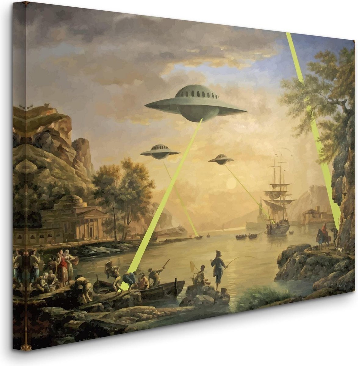 BANKSY UFO Invasion Canvas Print | bol.com