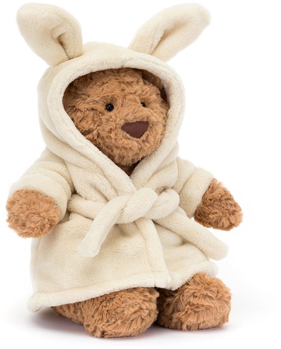 Jellycat Knuffels - Bartholomew Bear Bathrobe Outfit - Beer in Badjas ...