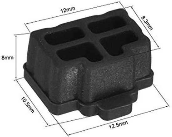20 Stks RJ45 Siliconen Beschermers Ethernet Hub Poort Anti Dust Cap ...