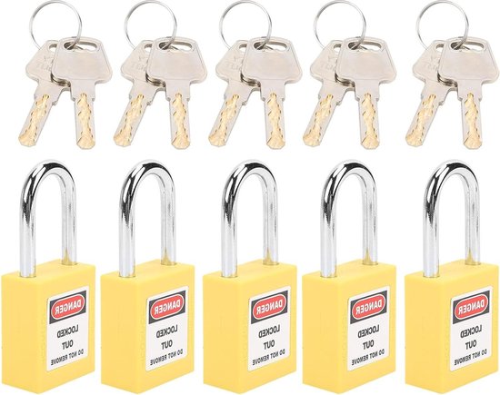 5 Sets 38 Mm Lockout Lock - Isolatie Veiligheid Engineering LOTO ...