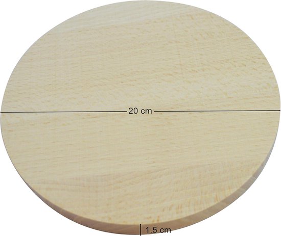 Mrs. Jones Snijplank hout rond 20 cm diameter keuken massief ...