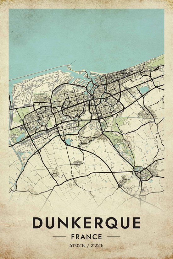 Duinkerke Poster | Frankrijk Poster | Vintage Poster | Stad Poster ...