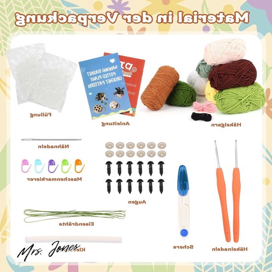 Mrs. Jones Haakset voor beginners - complete doe-het-zelf haakbox met ...