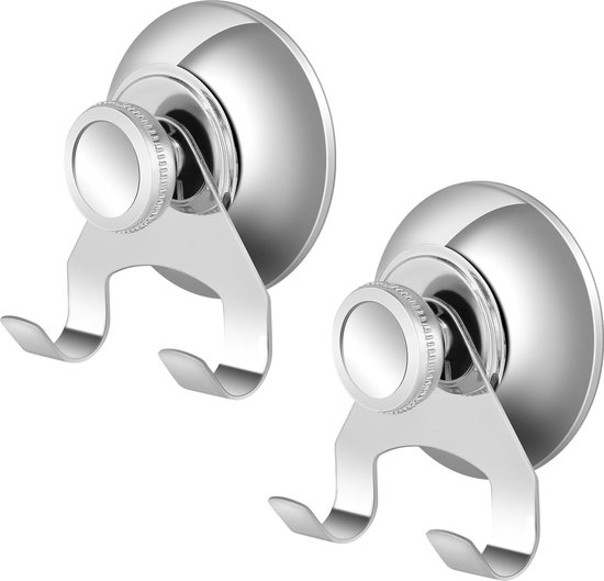 Fred - Zuignaphaken - Zonder boren - Extra sterke vacuümwandhaken - RVS ...