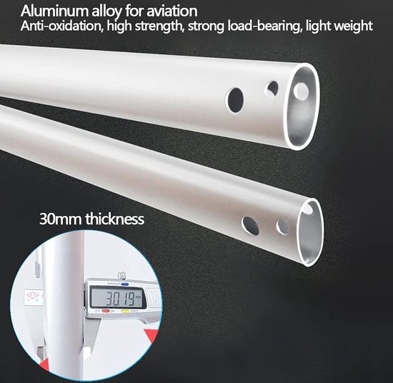 Opvouwbare Winkelwagen met 6 Rubber Wielen - 65kg Draagvermogen en 45L Capaciteit voor... | bol