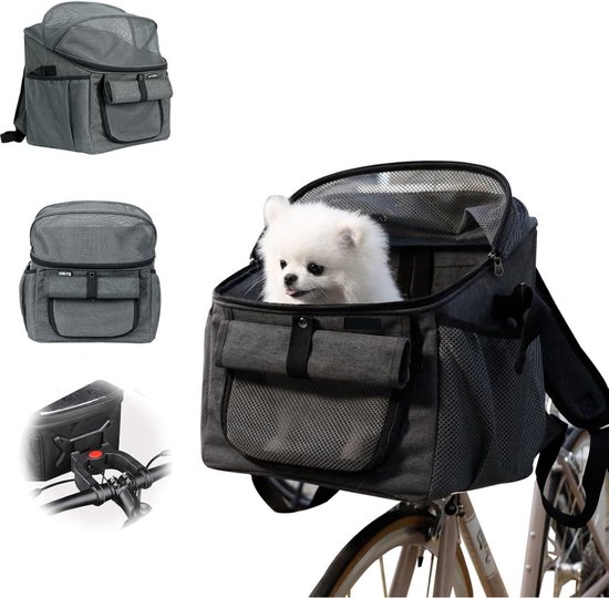 Hondenfietsmand elektrische fiets - Hondenfietsmand achterop - Honden fietsmand -... | bol