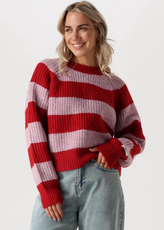 Colourful Rebel Kinza Stripe Knitted Sweater - S | bol