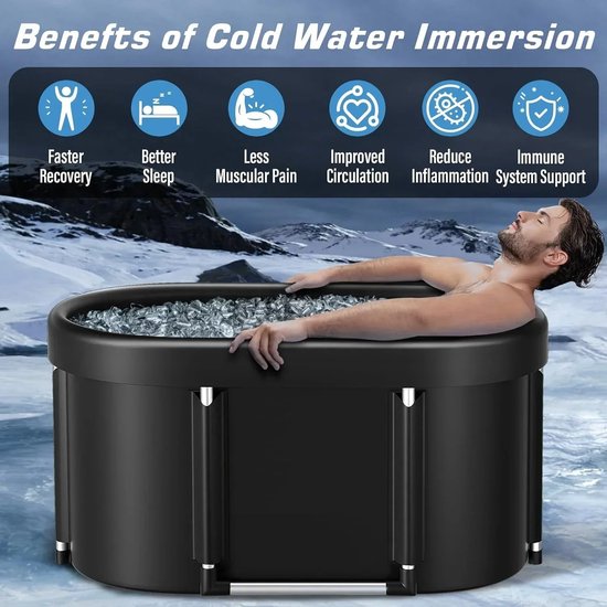 Exitosas ice bath - opvouwbaar ijsbad - dompelbad voor herstel - koude ...