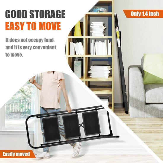 Mrs. Jones Tower Ladder 3 treden inklapbaar trapladder anti-slip pedaal ...