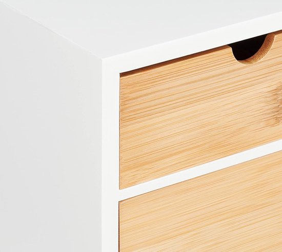 Bureau organizer met 3 lades - georganiseerd werken - mini ladekast ...