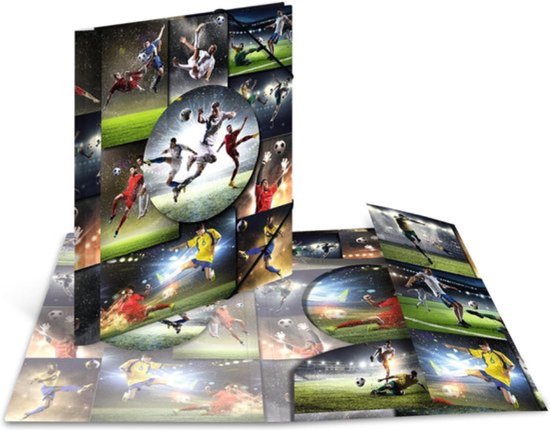 Verzamelmap A4 - Sport Voetbal - Set van 3 stevige kunststof ...
