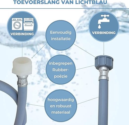 wasmachine/vaatwasser slang / Waterstop wasmachine slang 1.5m | bol