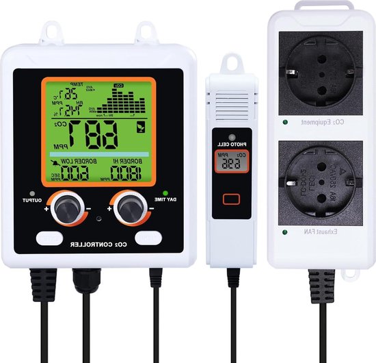 Kooldioxide Controler Met Dag en Nacht Functie en Afstandsbediening ...