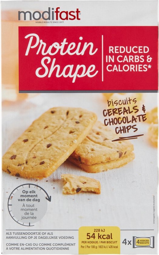 Modifast Protein Shape Koekjes Graan-Chocolade - 6 x (4x50 gr ...