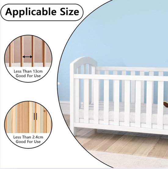 Verstelbaar hemelstang bedhemel frame - Babybed wieg muggennet stang ...