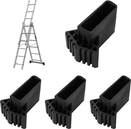 Rubber Feet for Ladders - Pack of 4 Non-Slip Foot Caps for Extension ...