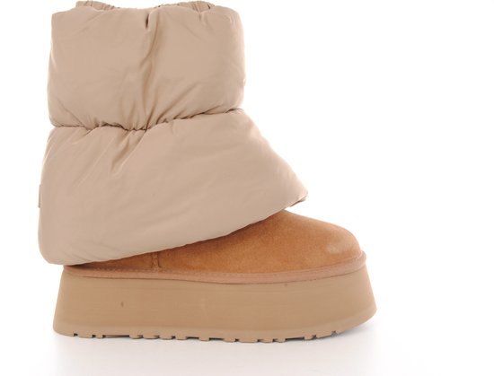 UGG classic mini puffer chestnut | bol