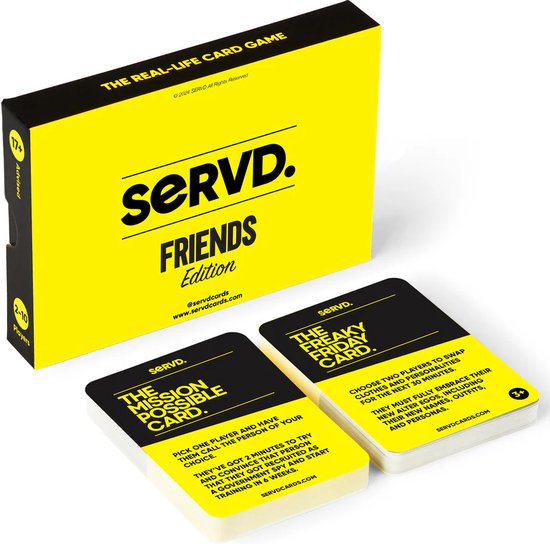 SERVD - Friends Edition - Hilarisch Kaartspel voor Volwassenen | bol