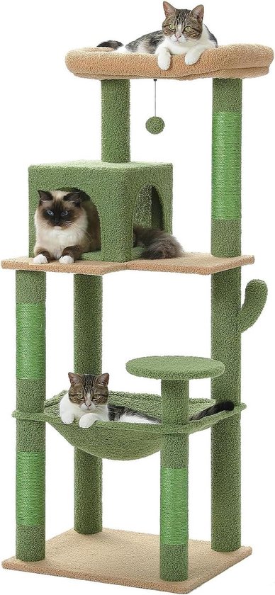 Metalen pluche hangmat kattentoren voor volwassen katten - Kattenboom ...