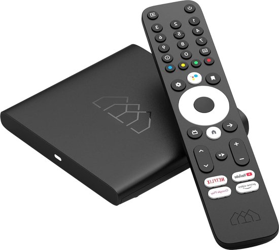 AndroidTV 4K IPTV Box met DVB-T2-C tuner Ethernet Dual WiFi Bluetooth 5 ...