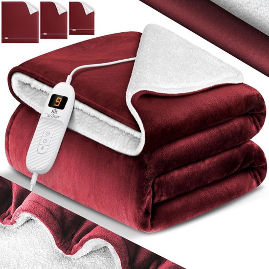 KESSER® Elektrische Deken - Elektrische Deken Rood - Electrische Deken ...