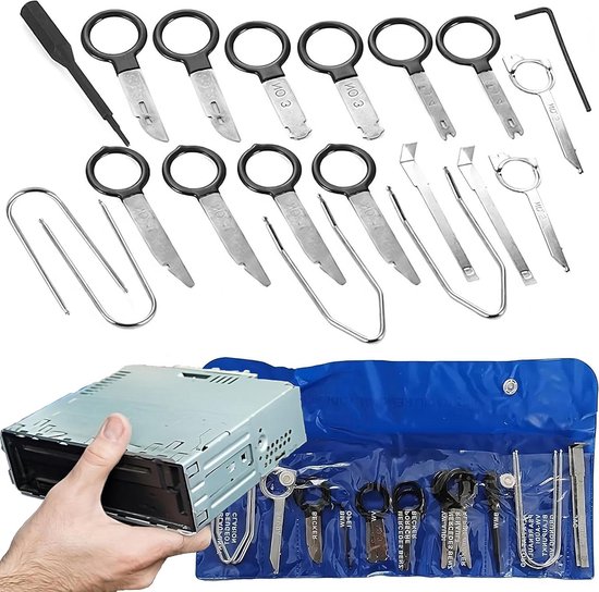 Car Radio Removal Tools - 20 Pieces Universal Disassembly Tool for ...
