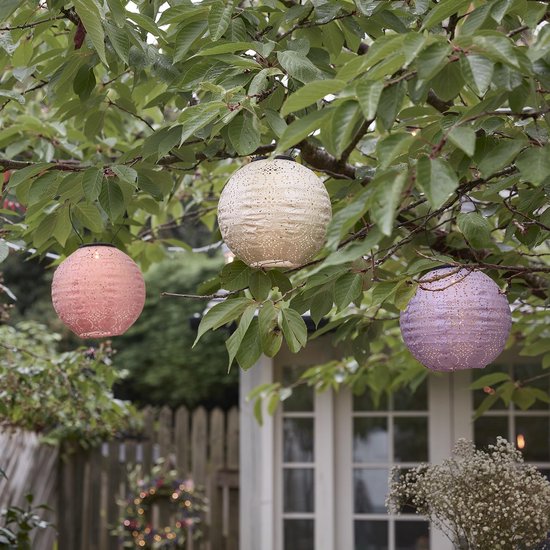 Tyvek Set van 3 LED Solar Lampion - Tuinverlichting - Geschikt voor ...