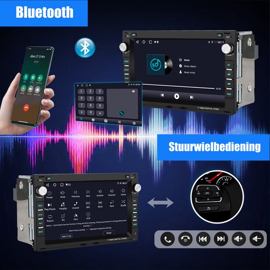 ESSGOO Autoradio - Voor VW Polo 9N Golf MK4 Passat B5 - 4+64GGB ...