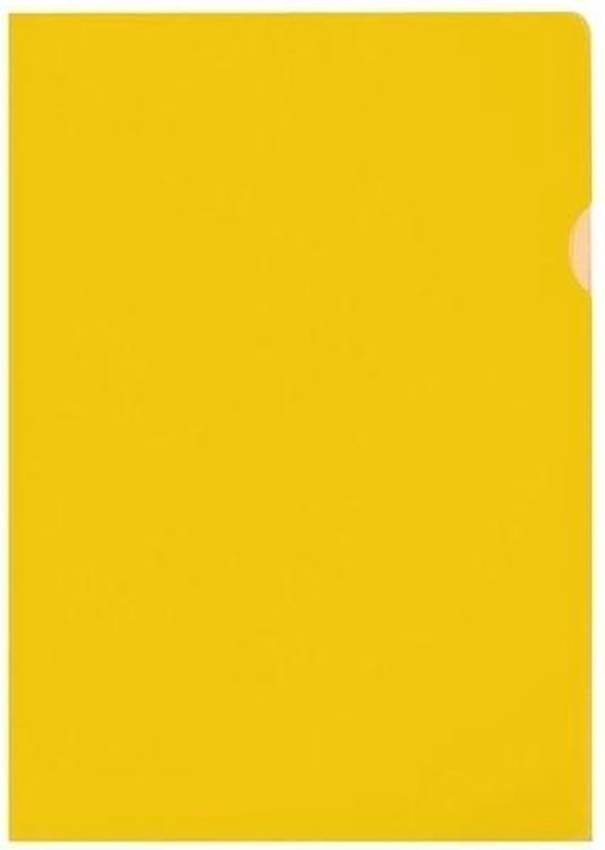 20x Insteekmap geel A4 formaat 21 x 30 cm - Kantoorartikelen | bol